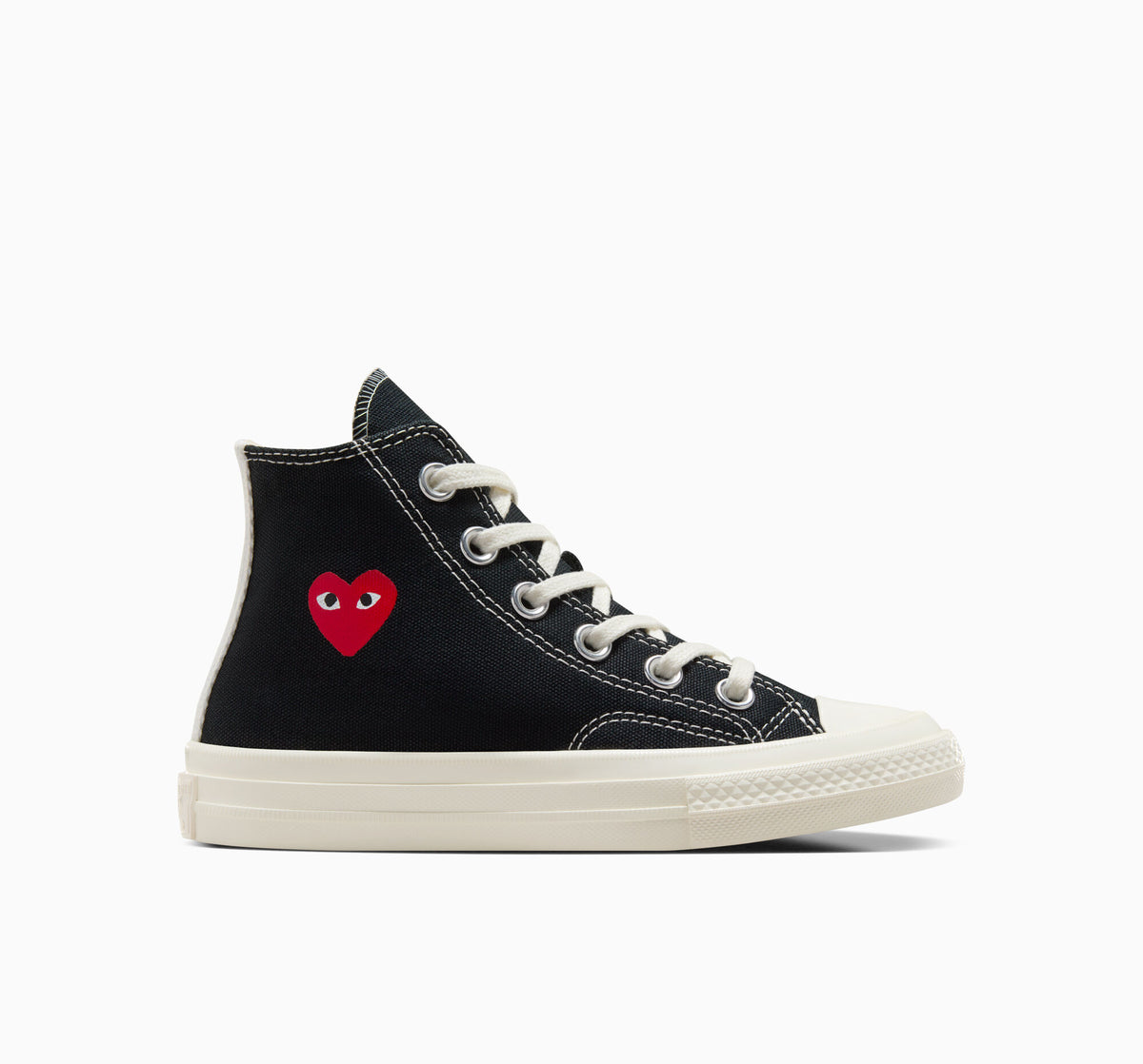 Converse X Comme des Garçons PLAY Chuck 70 OG Single Heart High Top ...