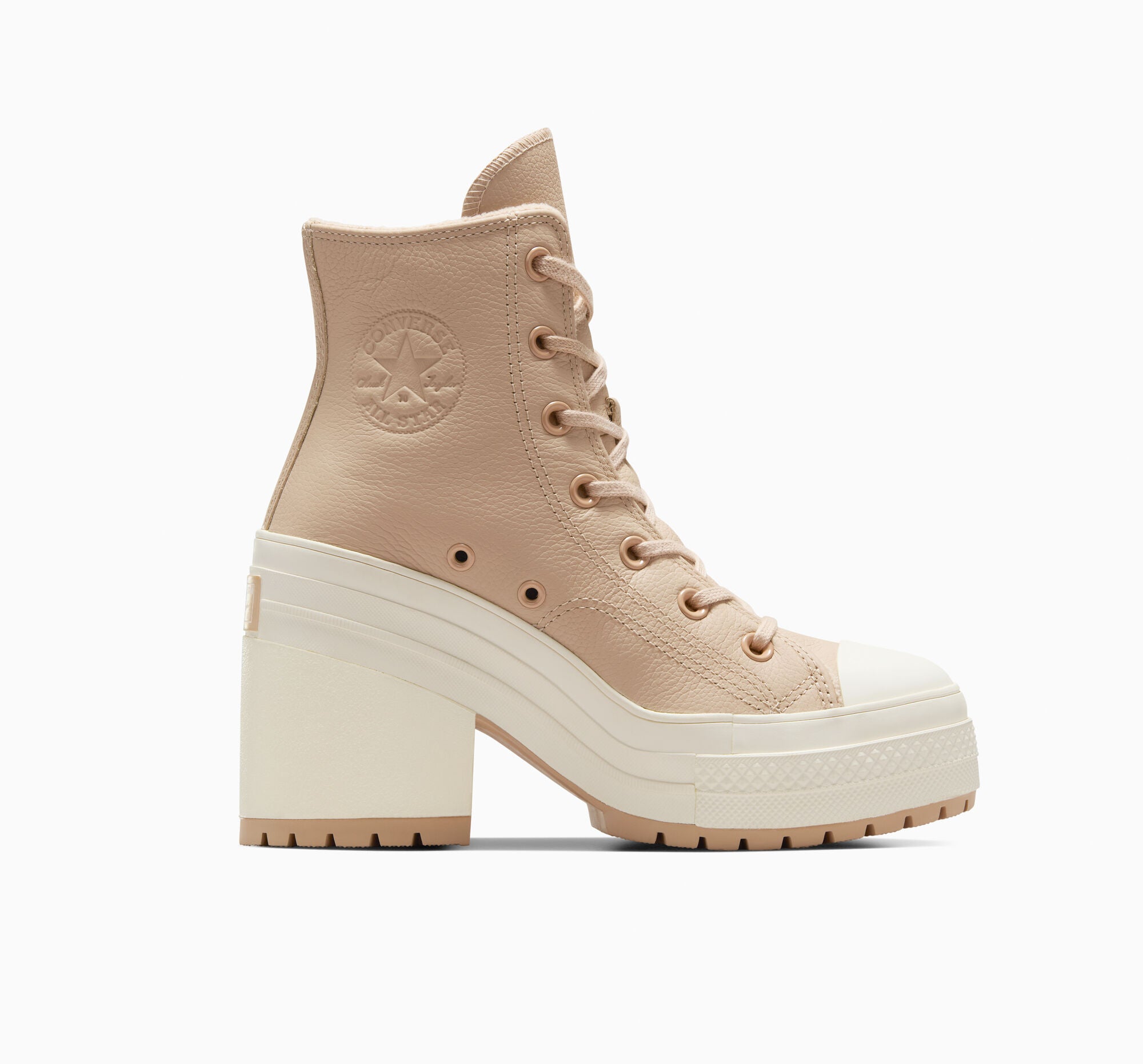Chuck 70 De Luxe Heel Platform Weatherized Leather High Top | Converse ...