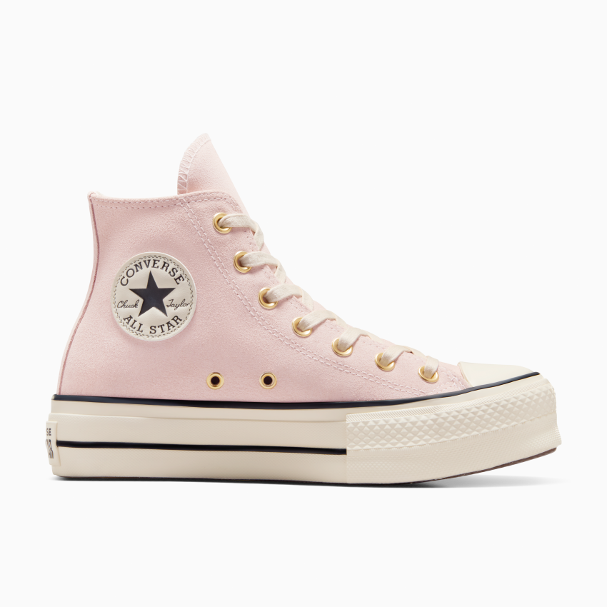 Chuck Taylor All Star Lift Platform Suede in Pale Petal Natural Ivory Black Converse Canada